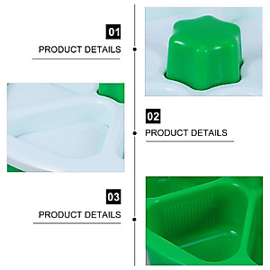 Hemoton 6 in 1 Rice Ball Mold Triangle Musubi Maker DIY Sushi Bento Nori Kitchen Rice Mould Nori Seaweed Punch Cutter for Home Party Kids Meal