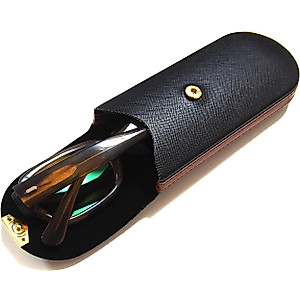 M-world Slim, Light, semi- Hard, Eye Glasses Case (Black)
