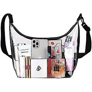 cosone Clear Bag Stadium Approved, Clear Crossbody Bag for Women, Clear Shoulder Bag Clear Purse for Concerts Sports Events Festivals