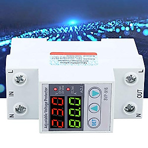 SVP‑916 100‑130VAC Adjustable Over and Under Voltage Protector Plastic Delay Reset Protector Voltage Protective Device(40A)