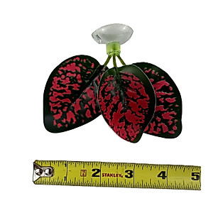 Gingerbread Pet Supply Red and Green Betta Bed Aquatic Plant, Decorative Fish Habitat