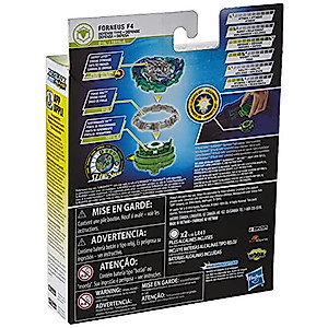 BEYBLADE Burst Slingshock Rip Fire Starter Pack Forneus F4: Light-Up Top with Right/Left-Spin Launcher, Age 8+
