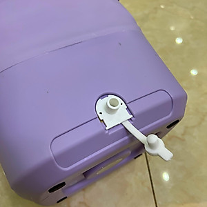 WNDT Mini Portable Washing Machine with 11L Capacity and Blue Light, Ideal for Underwear, Socks, Baby Clothes, Foldable Design for Space-saving Convenience, Perfect for On-the-Go Use - Purple