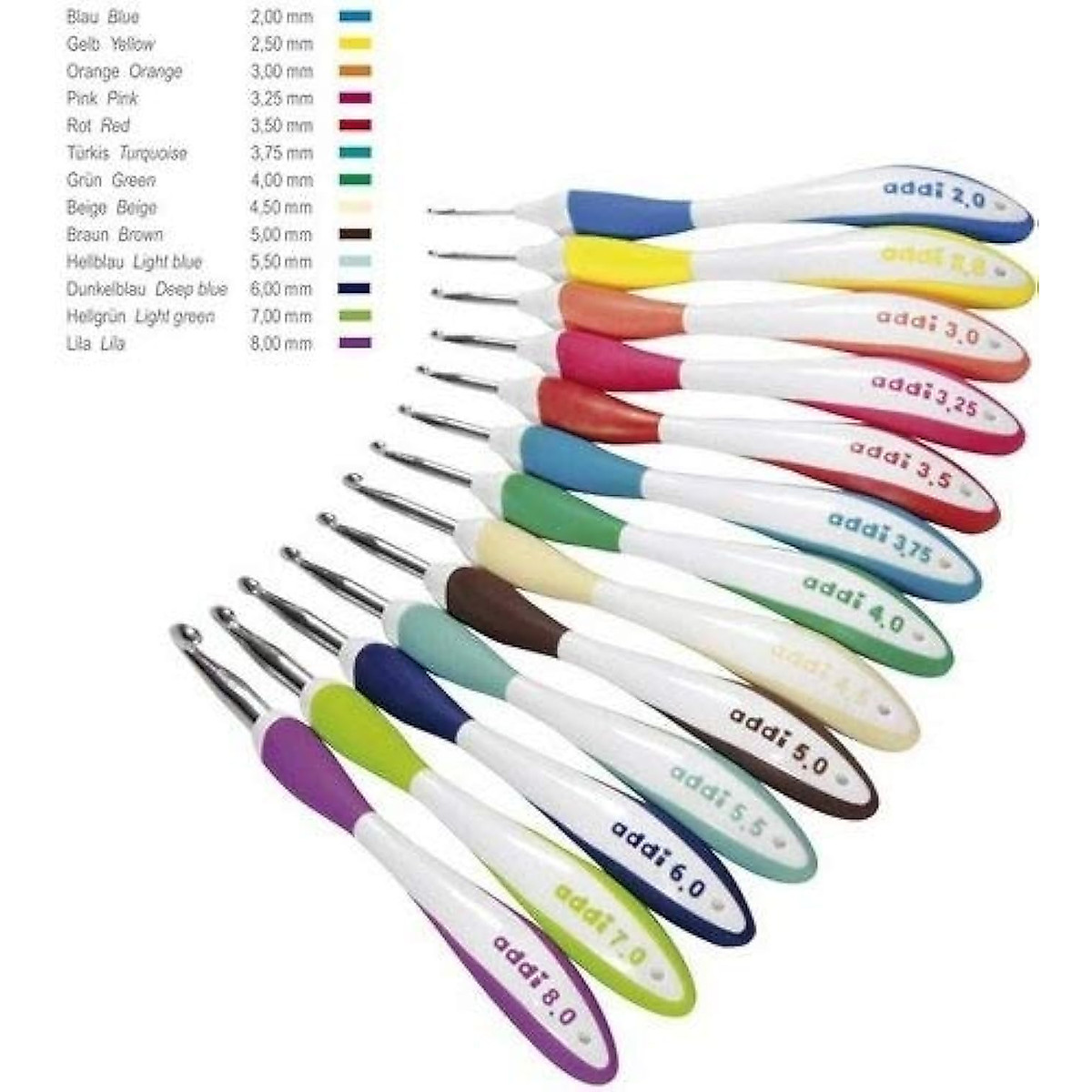 Addi Swing Hooks - Complete Set of 13 Hooks