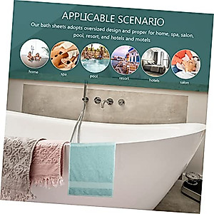 DOITOOL 2pcs Sheet Adult Bath Towel Kids Bathtub Towel for Kids Body Wrap Towel Cotton Bath Sheets Large Bath Towel Bathroom Hand Towels Bath Sheet Towels Body Towels Extra Large Clean Set