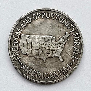 The 1952 George Washington Carver Half-Dollar Booker Washington Commemorative Coin, an Alternative to The Exquisite Ancient Chinese Coin of The United States