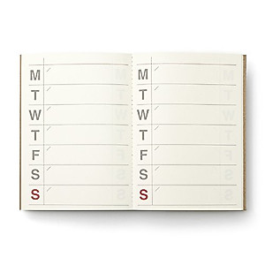 JSTORY Medium Weekly Planner Lays Flat Undated Year Round Flexible Cover One Size Pink