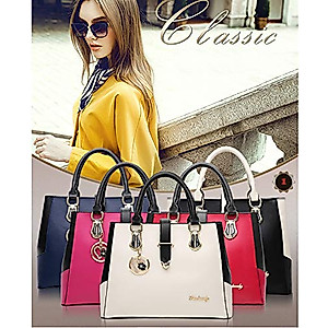 Segater® Women Handbags Work Shoulder Bag Ladies Tote PU Leather Hobo Satchel with Heart Pendant