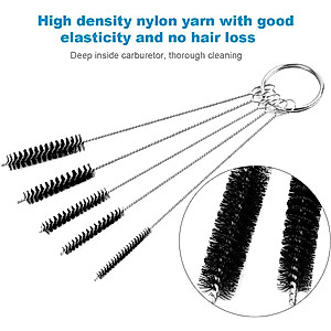 LImeiy Carburetor Carbon Dirt Jet Remove Cleaner, 13 Cleaning Wires Set + 10 Cleaning Needles + 5 Nylon Brushes + 1 Sharp Pick Tool Kit for Motorcycle ATV Moped Welder Carb Chainsaw Spray Guns Torch