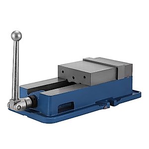 Happybuy 6 Inch ACCU Lock Down Vise Precision Milling Vice 6 Inch Jaw Width Drill Press Vise Milling Drilling Machine Bench Clamp Clamping Vice (6'')