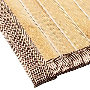 5' X 8' Bamboo Floor Mat Area Rug, Large Bamboo Floor Runner Indoor Outdoor Rug with Non Skid Backing, Area Mat Carpet for Living Room, Hallway, Kitchen, Office-100% Natural Bamboo Wood Most Viewed