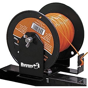 Buyers Products LT40 Weed Wacker Commercial Trimmer Line Holder, with Mounting Hardware & Low Profile Steel Bracket Supports 3 Pound Spools for Landscape Trailer Organization Accessories, Black