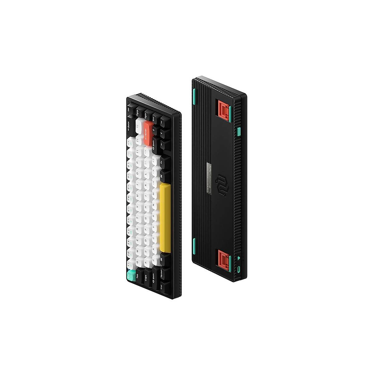 nuphy Halo65 Mechanical Gaming Keyboard with PBT Keycaps, 65% RGB Hot-swap Wireless Keyboard, Supports Bluetooth、2.4G and Wired Connection，Compatible with Mac and Windows-Black(Baby Raccoon Switch)