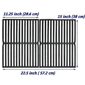 Utheer 7522 Cast Iron Cooking Grid Grate 15 x 11.25 Inch for Weber Spirit 200 210 with Side Control, Spirit 500, Genesis Silver A, Grill Replacement Parts for Kenmore, Weber 7521 7522 7523 65904 65905