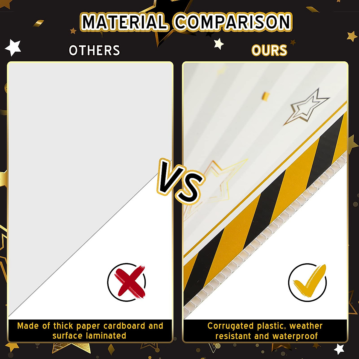 Large Greeting Card 25 x 16 inch Giant Guest Book Jumbo Birthday Card Big Happy Birthday Card Oversize Plastic Custom Card for Women Men Party Decorations (Birthday Theme)