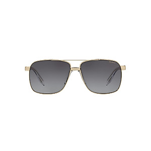 Versace Man Sunglasses Pale Gold Frame, Light Grey Gradient Grey Lenses, 59MM