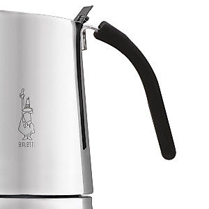 Bialetti Kitty Stove top Coffee Maker, 4-Cup (6 oz), Stainless Steel