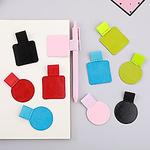 Teaaha 10Pcs Notebook Pen Holder Planner Pen Holder For Notebook Adhesive Pen Loop Holder Elastic Pencil Pen Holder Loop Designed For Notebooks Journals Calendars Pen Loops With 10 Colors