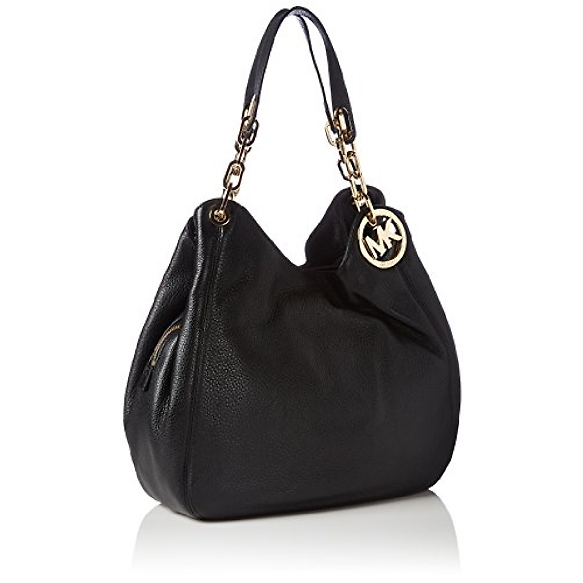 Michael Kors Fulton Large Shoulder Tote Black One Size