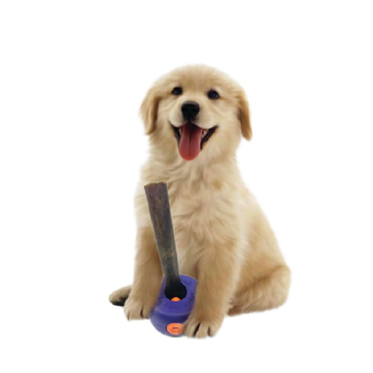 Bully Grip Bully Stick Holder for Dogs, Bully Lok Dog Safety Device, Prevents Choking Small, Medium, Large Dogs, Yak Cheese, Collagen, Dental Chew, Rawhide, Bone, Antler, Treats, Toy Safety Device