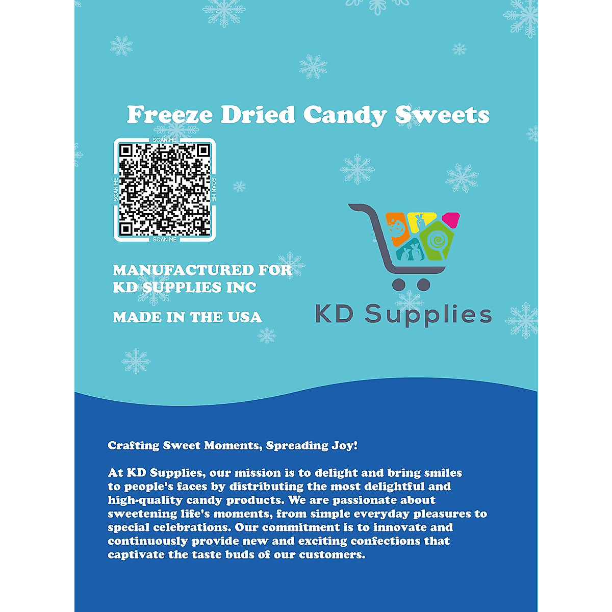 KD Supplies Freeze Dried Skittles Fruit Flavored Chewy Candy (10 oz) - Premium Freeze Dried Crunchy Candy For An Enhanced Flavor (Original Rainbow)