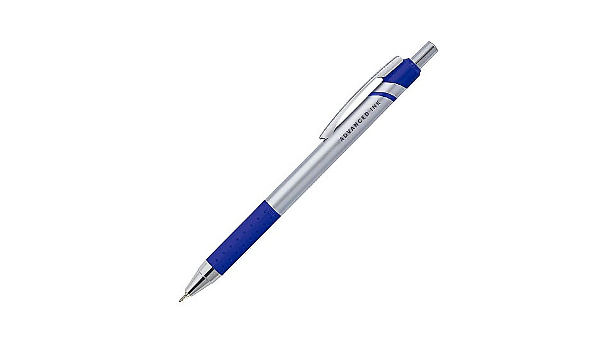 Office Depot Advanced Ink Retractable Ballpoint Pen 0.7mm Blue