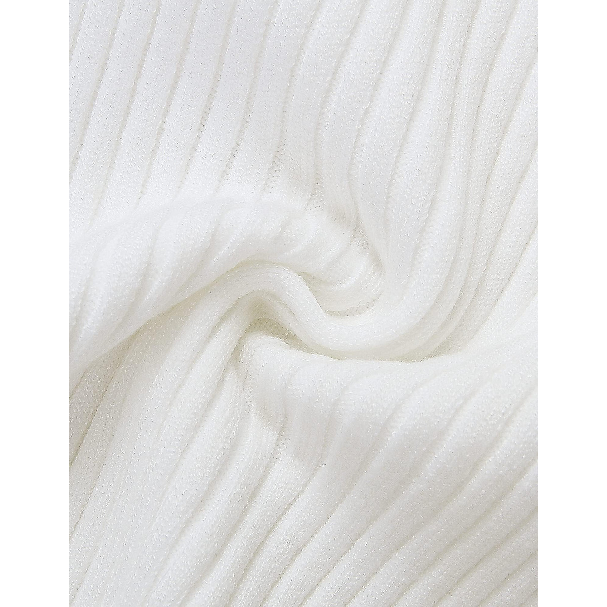 ZESICA Women's 2024 Short Sleeve Square Neck T Shirts Slim Fitted Summer Ribbed Knit Basic Casual Tee Tops,White,Medium