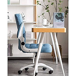 MayNuo Chair Ergonomic Computer Chair Office Chair Lift Swivel Chair Student Table and Chair Meeting Room Backrest Game Chair/Blue