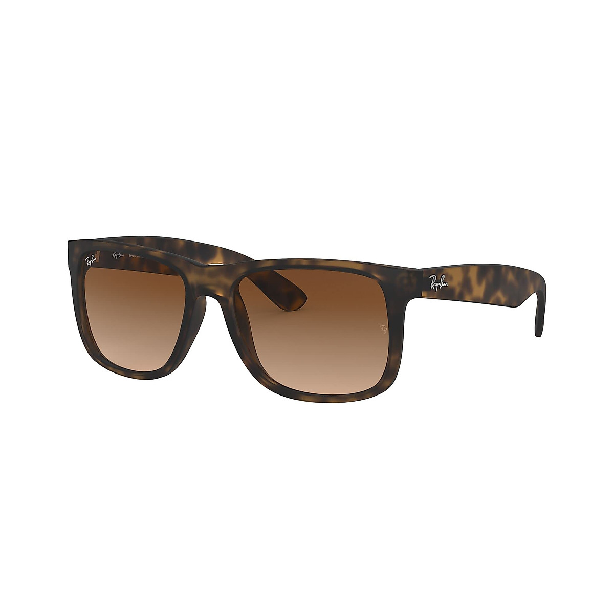 Ray-Ban Justin RB 4165 Sunglasses Rubber Light Havana/Brown Gradient 55mm