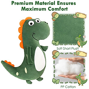 Seat Belt Cover Pad for Kids, Dragon Car Pillow, Car Seat Head Support Toddler, Kids Travel Pillow, Toddler Neck Pillow for Carseat, Seatbelt Cushion Pillow, Head Neck Support for Baby Girl Boy Toy