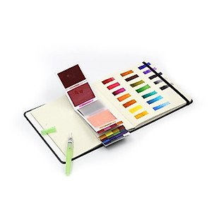 Viviva 40 Pages Watercolor Paper Sketchbook, 140 lbs, 100% Cotton, Square Size 7.5"x 7.5"