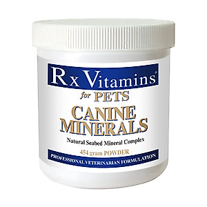 Rx Vitamins Canine Minerals - Dog Calcium Supplement Plus Magnesium & Potassium - Mineral Powder for Dogs - Mineral Supplement for Dogs 16 oz