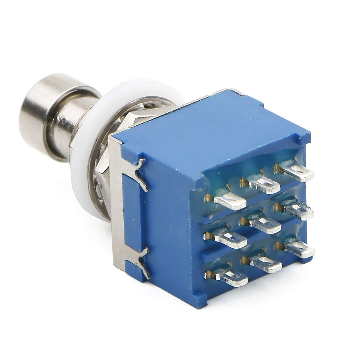 2pcs 9-Pin 3pdt Guitar Effects Pedal Box Stomp Foot Metal Switch True Bypass