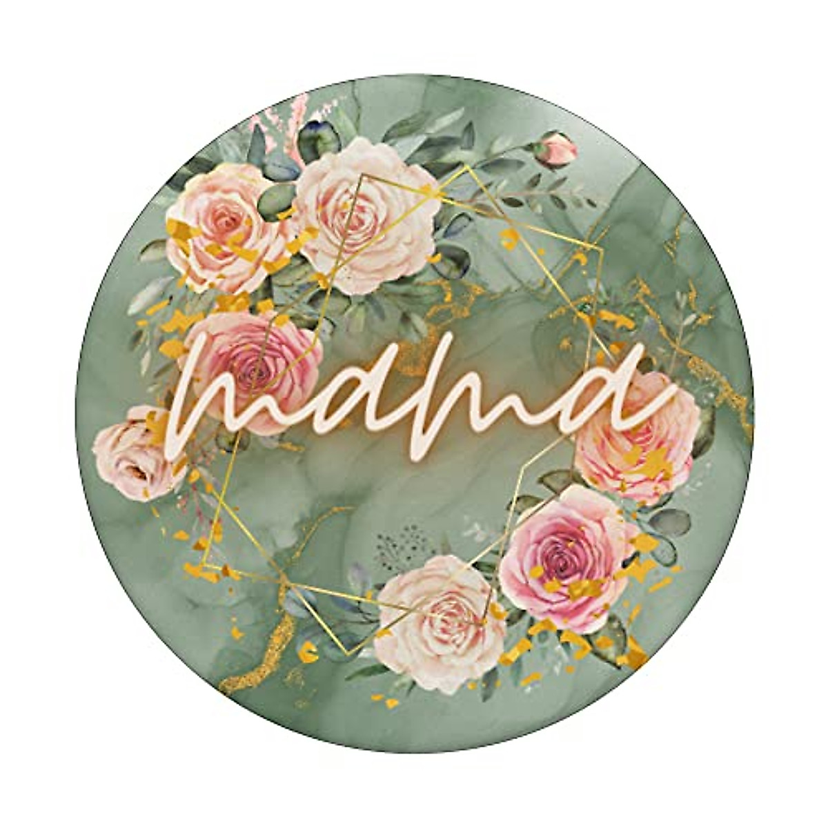 Mama In Rose Pink & Flowers Cute Gifts For Mom & Grandma PopSockets Swappable PopGrip