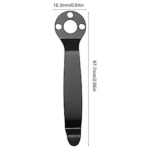 kobeIeen New Stainless Back Clip for Folding Pocket Scabbards Tool Back Clip Folding Scabbards Back Clips Set