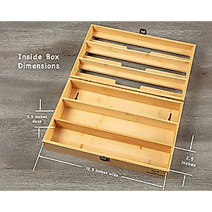 The Happy Hootie Foil and Plastic Wrap Dispenser for Kitchen Organization and Storage. Great for Kitchen Organization and Storage. Compatible with 12 inch Rolls.