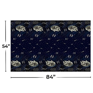 Multicolor Plastic Star Wars Classic Rectangular Table Cover (54" x 84") 1 Count - Iconic & Eco-Friendly Material, Perfect for Every Galactic Gathering