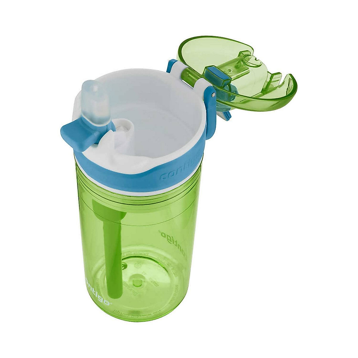 Contigo Kids 2 - in - 1 Snacker Spill Proof Cups 2 Pack Blue and Green