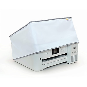 The Perfect Dust Cover, White Nylon Cover Compatible with Epson EcoTank ET-15000 All-in-One Supertank Printer, Anti Static and Waterproof Dust Cover by The Perfect Dust Cover LLC