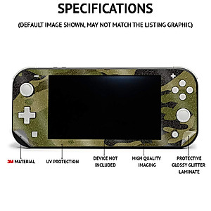 MightySkins Glossy Glitter Skin Compatible with Nintendo Switch OLED - Amethyst Agate | Protective, Durable High-Gloss Glitter Finish | Easy to Apply and Change Styles | Made in The USA