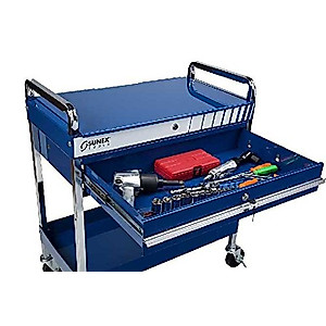 Sunex 8013ABL Sunex 8013ABL Service Cart with Locking Top and Drawer, Blue