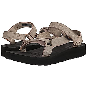 Teva Women's Midform Universal Sandal, Metallic Champagne, 6