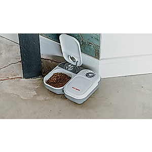 Cat Mate C200 2 Meal Automatic Pet Feeder for Cats and Small Dogs with Ice Pack
