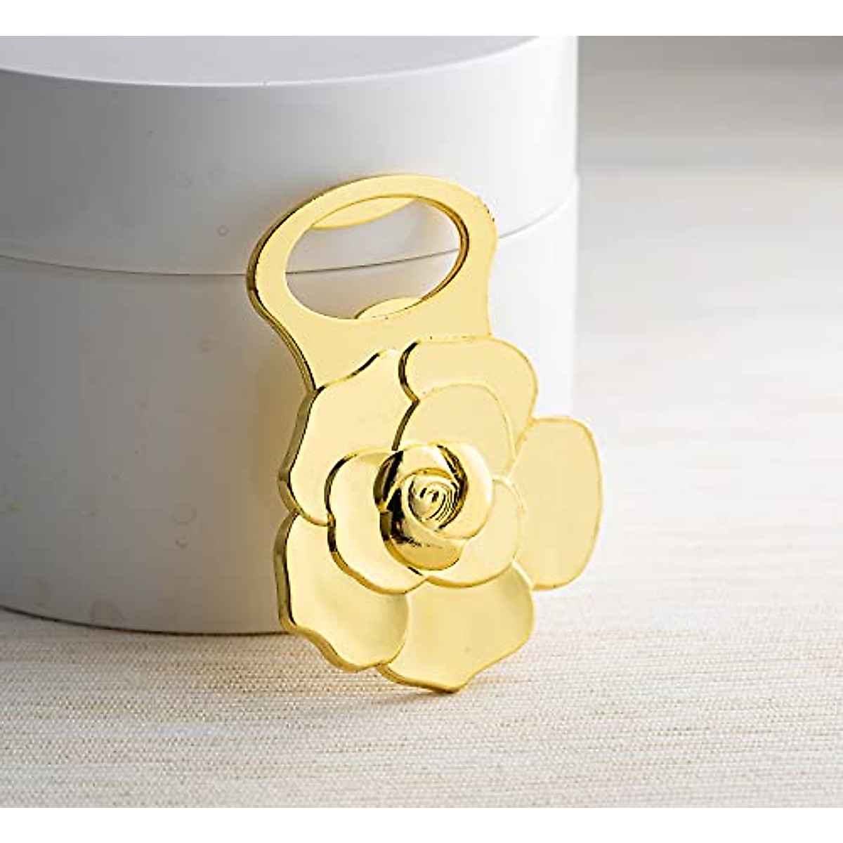 24 Packs Rose Flower Shape Bottle Openers for Wedding Favors to Guests, Bridal Shower Party Gifts, Souvenirs or Decorations for Guests