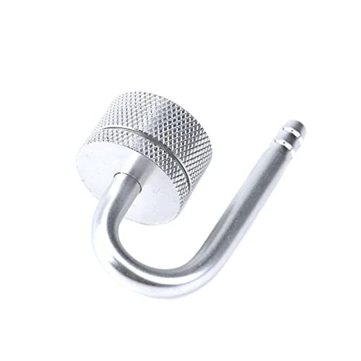 Crapyt Aquarium CO2 Atomizer Refiner Aluminum Alloy Carbon Dioxide Bubble Diffuser with Suction Cup Set of 1 Aquarium Accessories Silver Fish Tank Pond Replacement Fresh or Saltwater