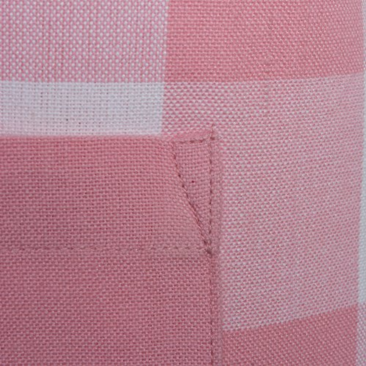 DII Unisex Buffalo Check Kitchen Collection, Classic Farmhouse Chef Apron, One Size, Pink &White