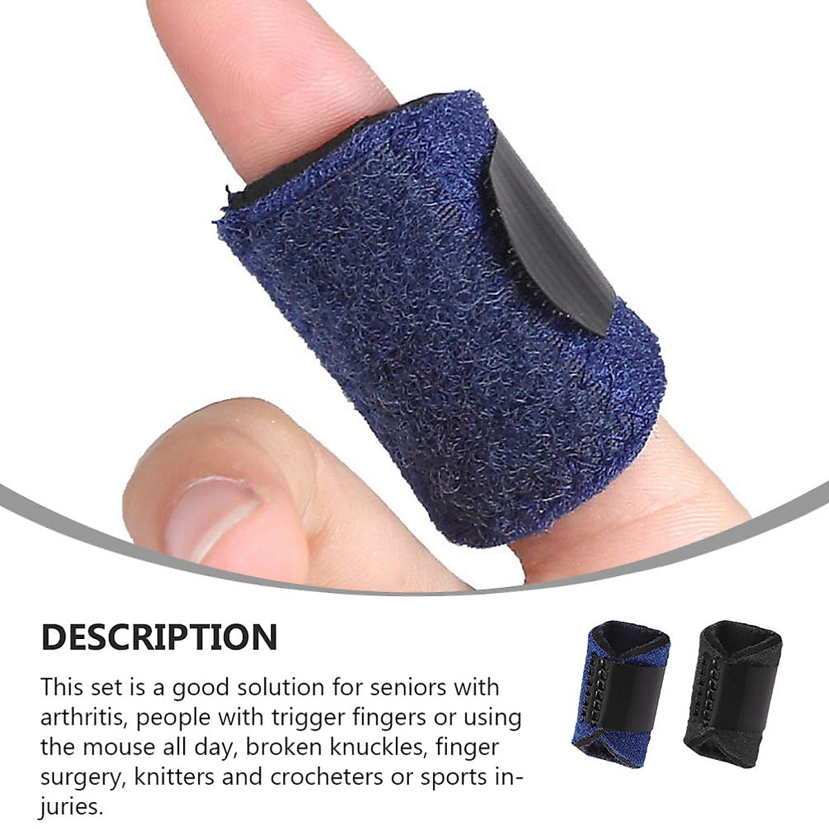 EXCEART 2pcs Strap Mallet Support Compresssion Brace Pinky Brace Fingers Tendon Stabilizer Support Splint Pressurize