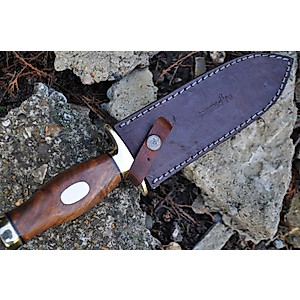 Perkin - Fixed Blade Hunting Knife With Sheath For Belt - JES