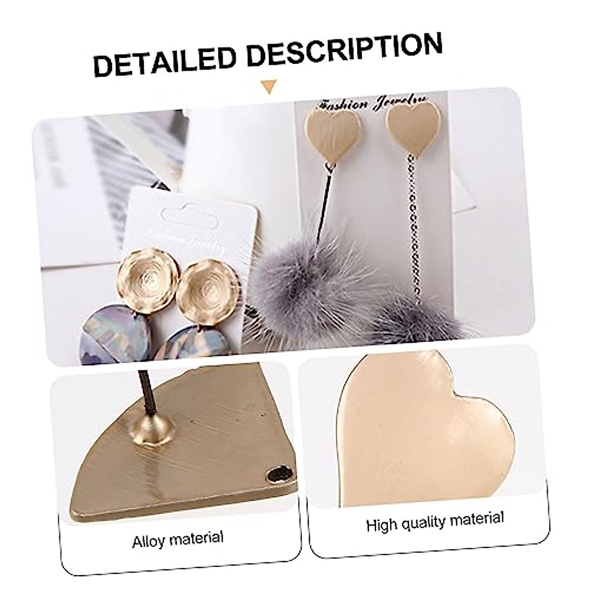 100 Pcs Geometric Stud Earrings Earring Posts Earring Stud Post DIY Jewelry Accessories Earring Backs for Studs Jewelry Making Accessories Earring Stud Back Earring Post Back