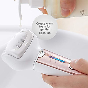 Panasonic, Cordless Shaver Epilator for Women with 5 Attachments Gentle WetDry Hair Removal for Legs Underarms Bikini Face ESEL7AP, White, 1 Count
